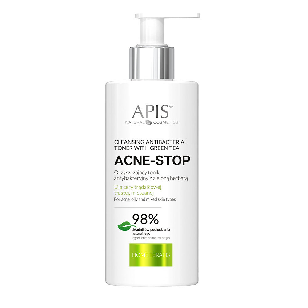 Apis Home terApis Acne Stop Cleansing Antibacterial Tonic with Green ...
