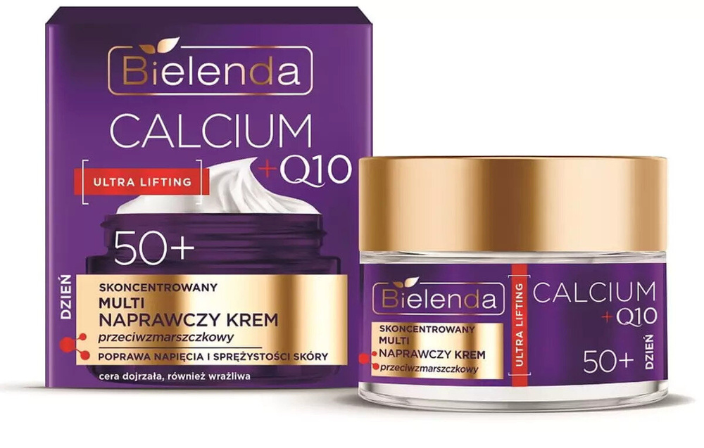 Bielenda Calcium + Q10 Anti-Wrinkle Multi Repair Day Cream 50+ 50ml ...