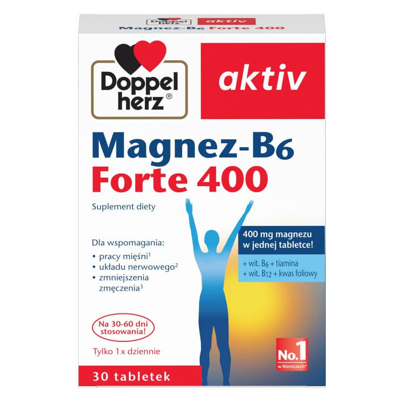 Doppelherz Aktiv Magnesium B6 Forte for Stress Intensive Exercise 30 ...