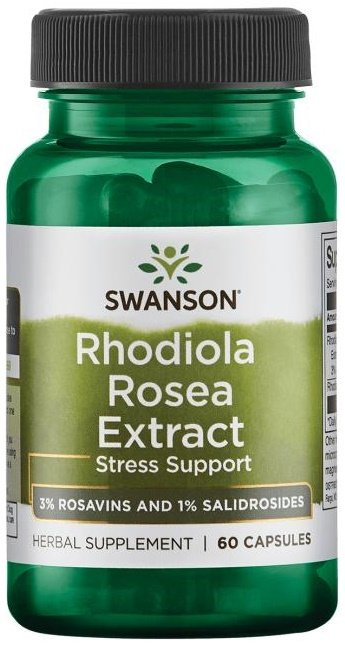 Swanson Rhodiola Rosea Extract Różeniec Górski 60 Kapsułek | Zdrowie ...