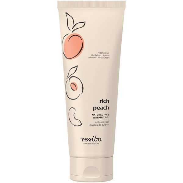 Resibo Rich Peach Natural Face Washing Gel 125ml | Skin care \ Face ...