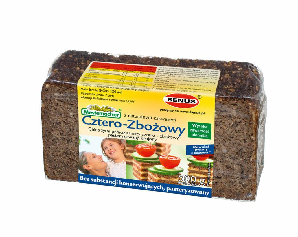 Benus Mestemacher Four-Cereal Rye Bread 500g | Food \ Bread, waffles ...