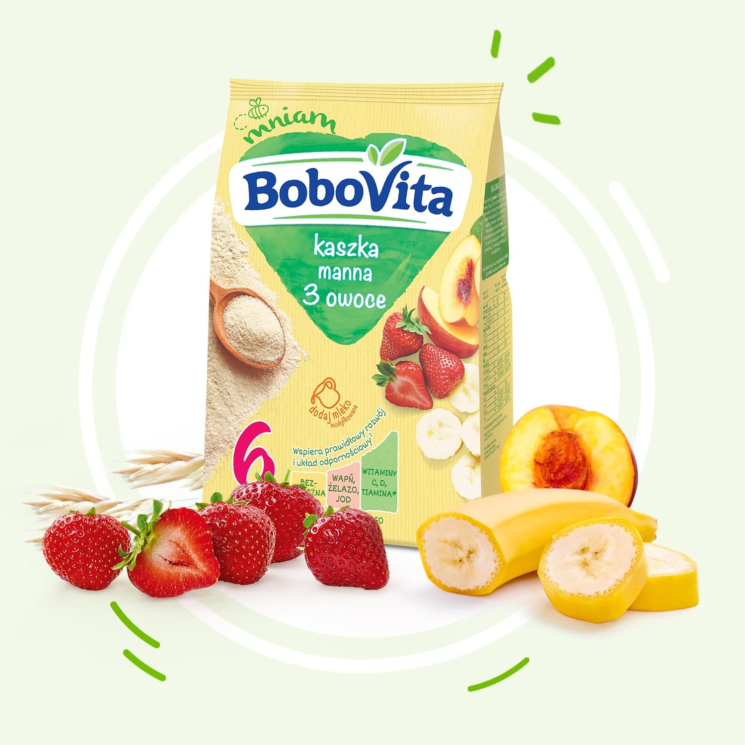 BoboVita Porridge 3 Fruits for Babies after 6 Months 180g | Food \ For ...