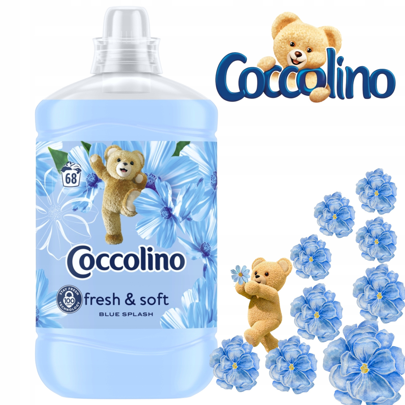 Coccolino Fresh & Soft Blue Splash Fabric Softener Concentrate 1700ml ...