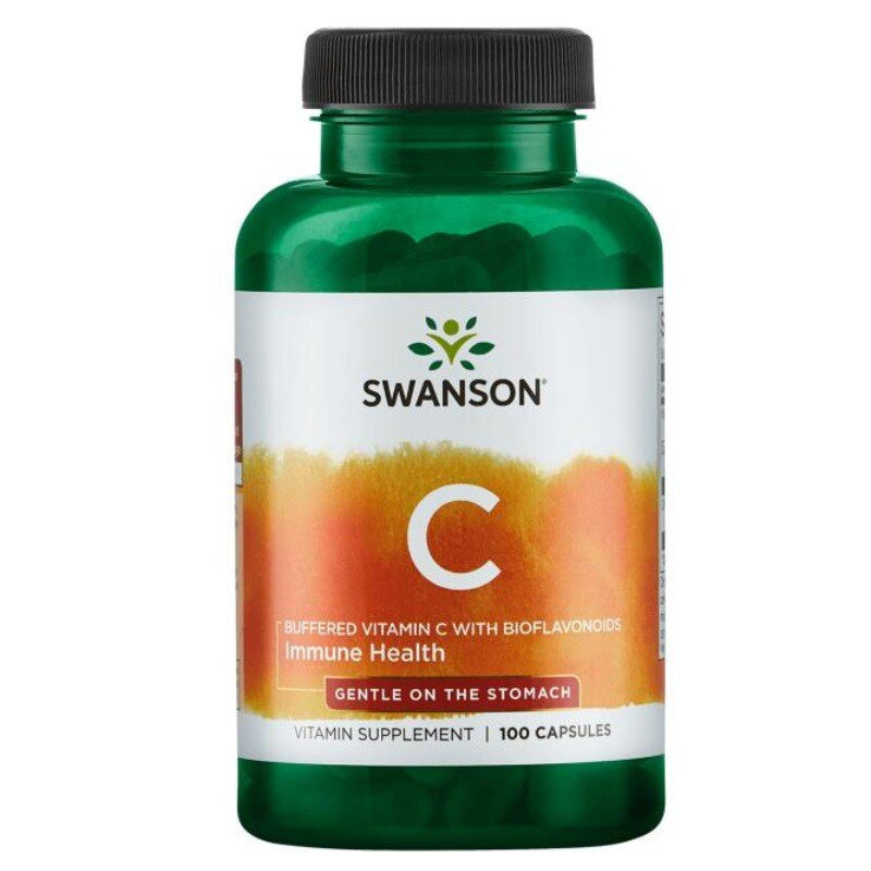 Swanson Buffered Vitamin C 500 with Bioflavonoids for Immune Health 100 Capsules | Health ...