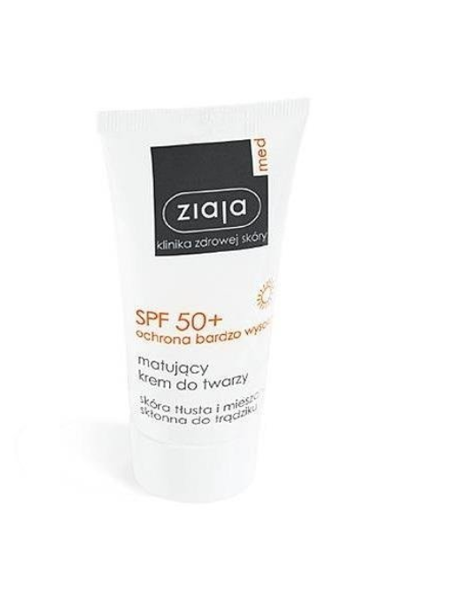 ZIAJA MED SPF 50+ matting Cream for Oily, mixed and acne skin 50ml ...