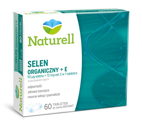 Naturell organic selen + vitamin E, 60 tablets | Health \ Dietary ...