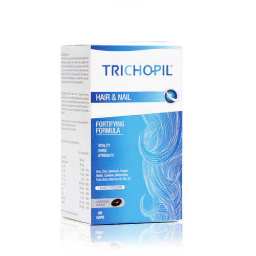 Trichopil Hair & Nail Fortying Formula for Vitality Shine & Strength 60 ...