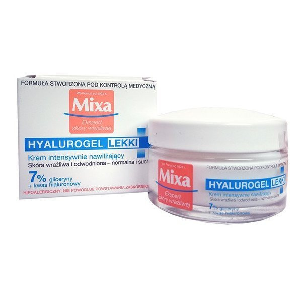MIXA Hyalurogel Light Cream intensively MOISTURISING dry, sensitive ...