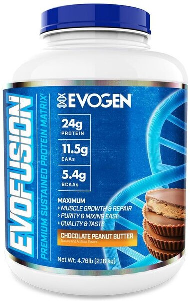 Evogen Evofusion Premium Sustained Release Protein Matrix Chocolate ...
