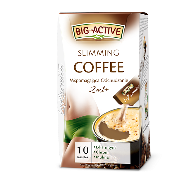 Big Active Kawa Wspomagająca Odchudzanie 2w1 z Chromem L-Karnityną i ...
